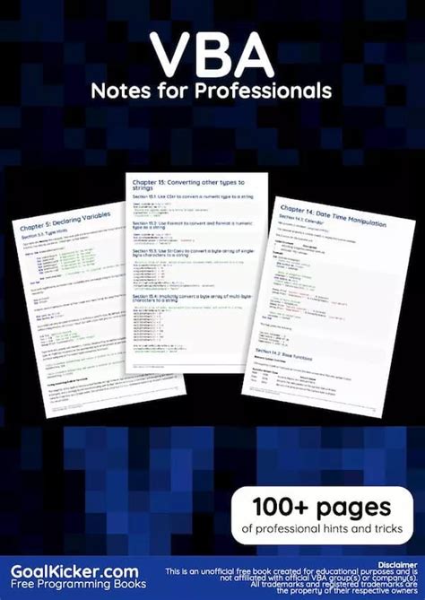 Vba Notes For Professionals Sách Vui