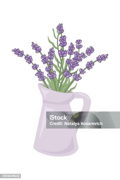 보라색 주전자에 피는 라벤더의 손으로 그린 꽃다발 현대 추상 회화 소셜 미디어 및 디자인 카드 초대장 표지용 템플릿입니다 0명에 대한 스톡 벡터 아트 및 기타 이미지