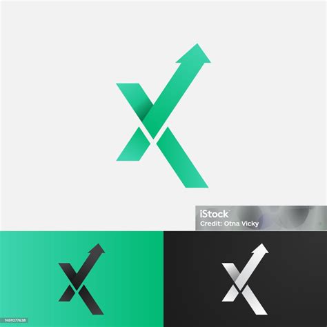 로고 템플릿 문자 X 그라데이션 색상 회사 디자인 0명에 대한 스톡 벡터 아트 및 기타 이미지 0명 개념 개념과 주제 Istock