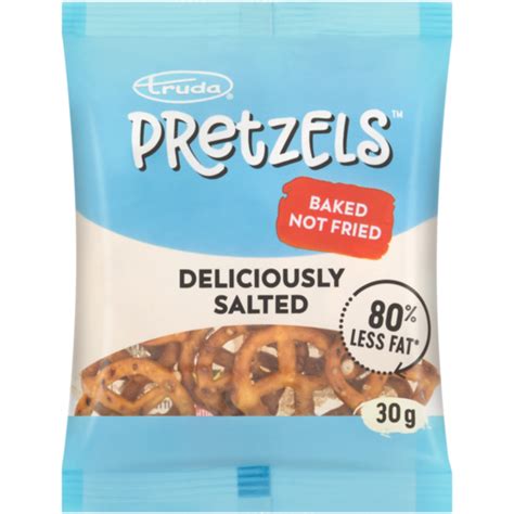 Truda Pretzels Deliciously Salted Baked Snack 30g Baked Snacks Chips Snacks And Popcorn