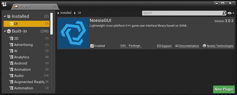 First Steps With Noesisgui And Unreal Documentation Noesisgui