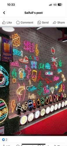 Led Acrylic Nion Sign Board For Advertising At ₹ 450 Sq Ft In Ranchi