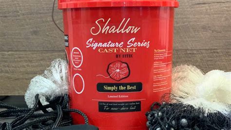 Signature Series Shallow Water 15510 Cast Net By Fitec 10 Ft Radius
