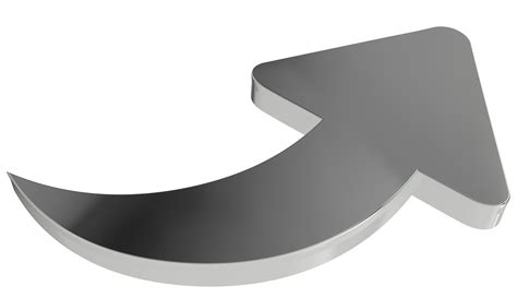 Right Arrow Curved PNG Icon Isolated On Transparent Background PNG