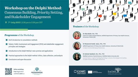 Workshop On The Delphi Method Consensus Building Priority Setting And Stakeholder Engagement
