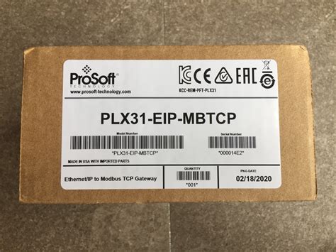 Us 1 415 63 Plx31 Eip Mbtcp Prosoft Original New Ethernet Ip To Modbus Tcp Gateway Made In