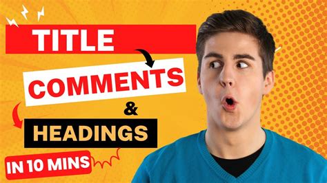 What Is Title Headings Comments In Html Html Web Development Course Part 11 Youtube