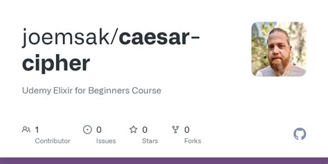 Github Joemsakcaesar Cipher Udemy Elixir For Beginners Course