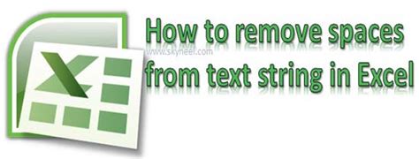 How To Remove Spaces Text In Excel Design Talk