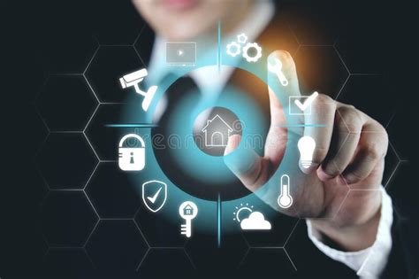 Smart Home Concept With Automation Control Stock Image Image Of Icon Electronic 260801835