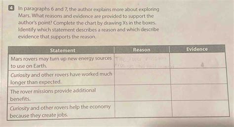 Solved 4 In Paragraphs 6 And 7 The Author Explains More About