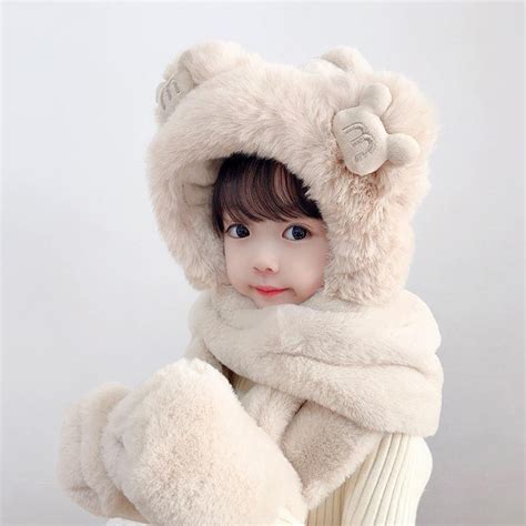 포근하고 부드러운 곰돌이 헤드워머 7종 캐보트 어린이 의류 잡화 완구 쇼핑몰