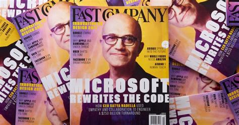 Satya Nadella Rewrites Microsofts Code Coding Microsoft Nonviolent