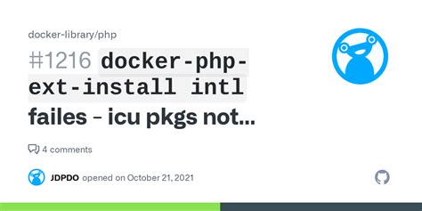 `docker Php Ext Install Intl` Failes Icu Pkgs Not Found · Issue 1216