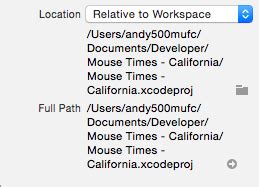 Xcode Change Xcode File Path To Absolute Stack Overflow