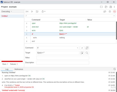 Command Store Text Causes Errors When Text Contains Some Html Tags