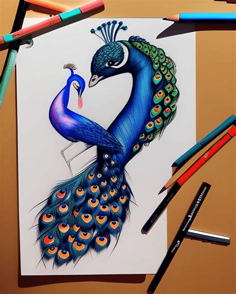 How To Draw A Peacock Realistic Peacock Drawing Guide 50 Off