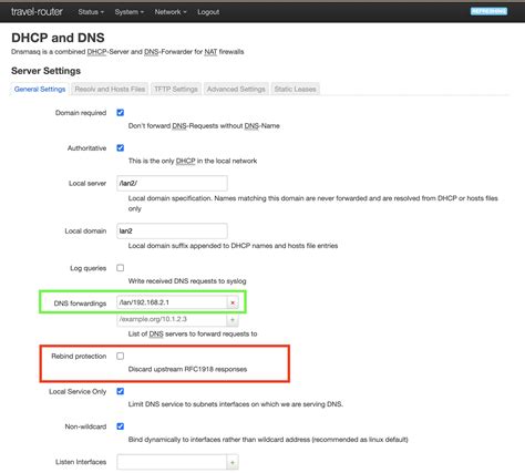 Dns Resolving Static Lease Hostnames In Other Subnet Network And