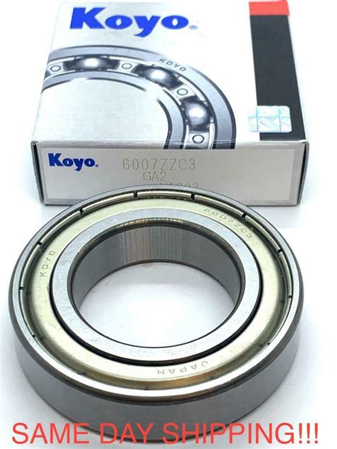 6007ZZ C3 KOYO Bearing 35x62x14 6007 ZZ C3 Made in Japan - Rodavictoria USA