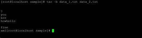 Linux Tac How Does Linux Tac Command Work With Examples