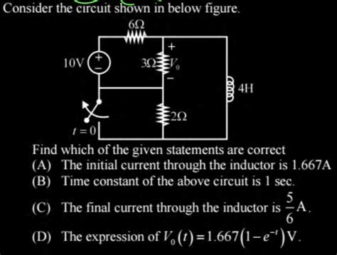 Solved Consider The Circuit Shown In Below Figure Find Which Chegg