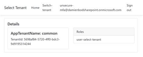 Switch Tenants In An Aspnet Core App Using Azure Ad With Multi Tenants Software Engineering