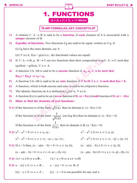 1 functions pdf function mathematics functions and mappings