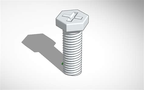 3d Design Screw Bolt Tinkercad