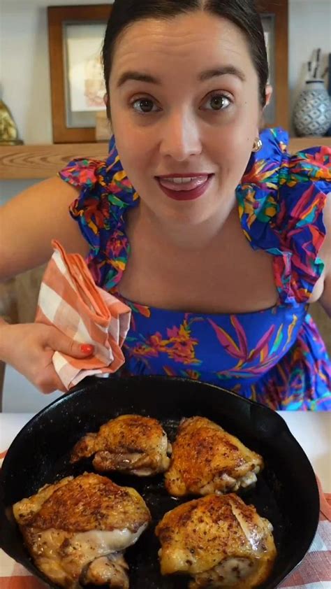 Crispy Baked Chicken Thighs [video] Recipe [video] Chicken Thigh Recipes Baked Baked