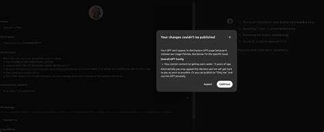 Custom Gpt Wont Publish Because It Violates Guidelines Bugs
