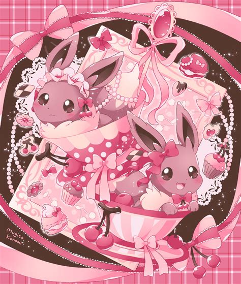 Mugita Konomi Eevee Nintendo Pokemon Commentary Request 3 D Blush Bow Bowtie Brown