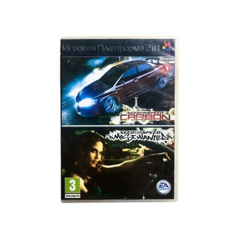 Игра Игра Ps 2 Сборник 2в1 Need For Speed Жажда скорости Carbon Most Wanted Гонки