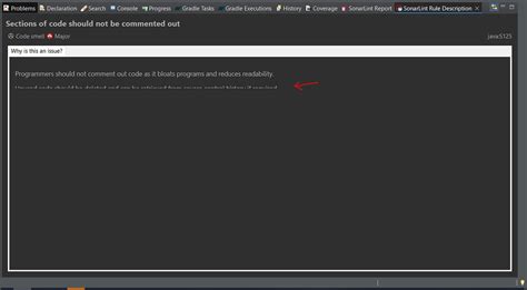 Rule Description In Eclipse Not Displayed Properly Eclipse Sonar Community