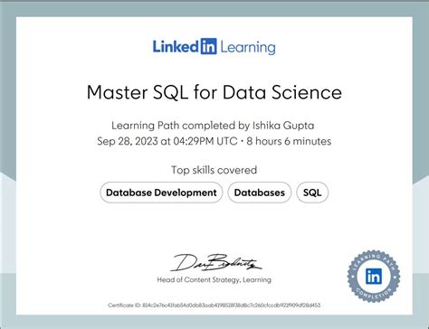 ishika gupta on linkedin sqlcertification dataanalysis