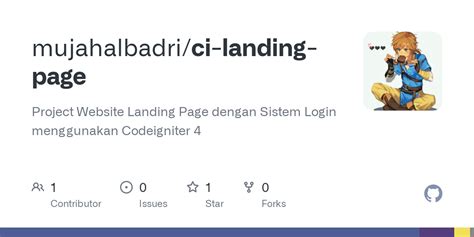 Github Mujahalbadri Ci Landing Page Project Website Landing Page Dengan Sistem Login
