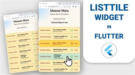 Listtile Widget Flutter Tutorial With Example App Youtube
