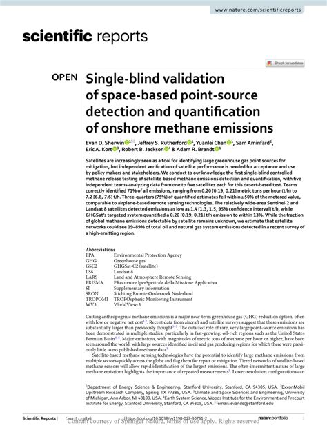 Pdf Single Blind Validation Of Space Based Point Source Detection And Quantification Of