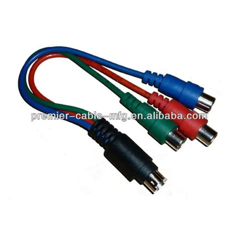 Rgb Component Ypbpr Cable Male Plug To Plug For Hd Rca Video