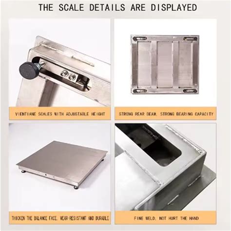 2 Tons Stainless Electronic Floor Balance Scale With Digital Load Cell Floor Scale And Digital