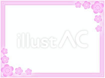 花のフレームピンク色イラスト No 24818343無料イラストフリー素材ならイラストAC