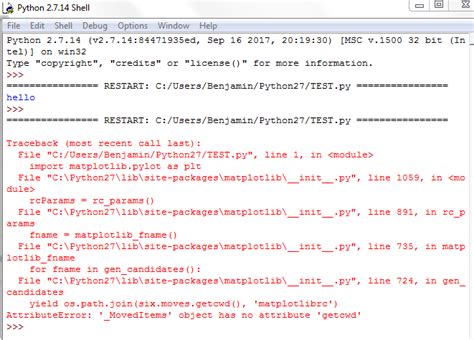 Matplotlib Import Error But In The Program Init Can Someone Help Me Python 2714 Stack