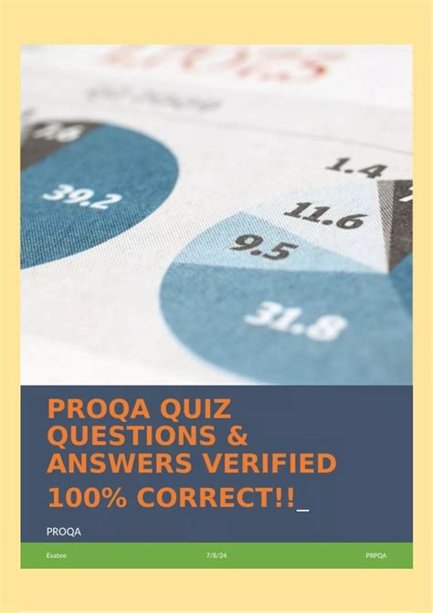 Proqa Quiz Questions And Answers Verified 100 Correct Proqa Stuvia Us