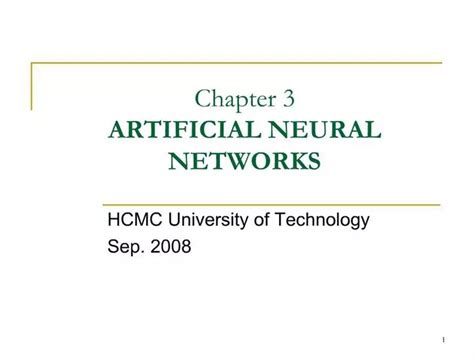 PPT Chapter 3 ARTIFICIAL NEURAL NETWORKS PowerPoint Presentation Free Download ID 1240679
