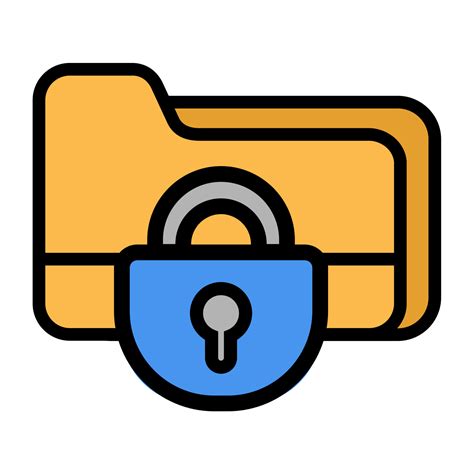 Illustration Vector Graphic Of Lock Folder Padlock File Security Icon 21523904 Vector Art At