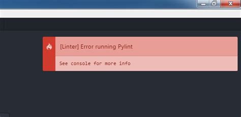 Linter Pylint Error In Atom Issue AtomLinter Linter Pylint GitHub