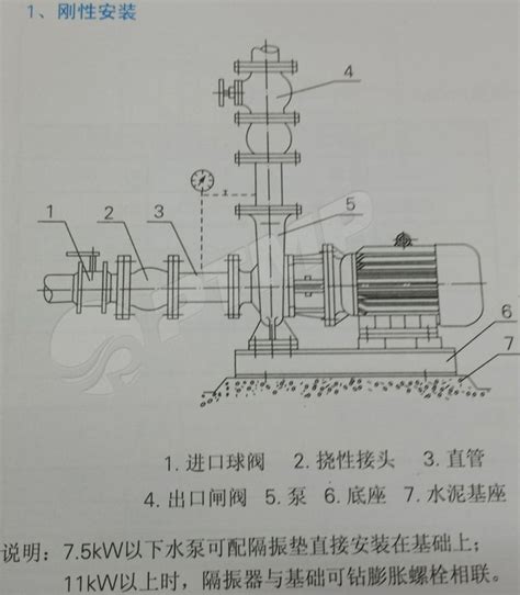 卧式离心泵安装图解 上海帕特泵业