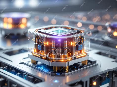 Premium Photo Quantum Horizons 3d Rendering Of A Futuristic Glowing