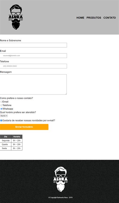 Fui Seguindo O Curso E Os Elementos Da Minha Página De Contatoque Estava Certa Ficaram