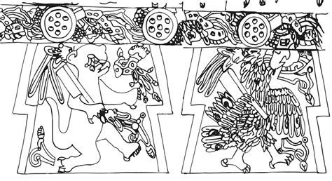 Drum Called Huehuetl De Malinalco Redrawn From Alcina Franch Et Al