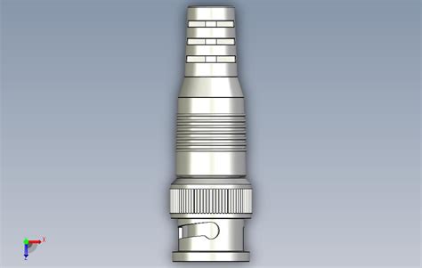 Bnc连接器直通 Step 模型图纸免费下载 懒石网